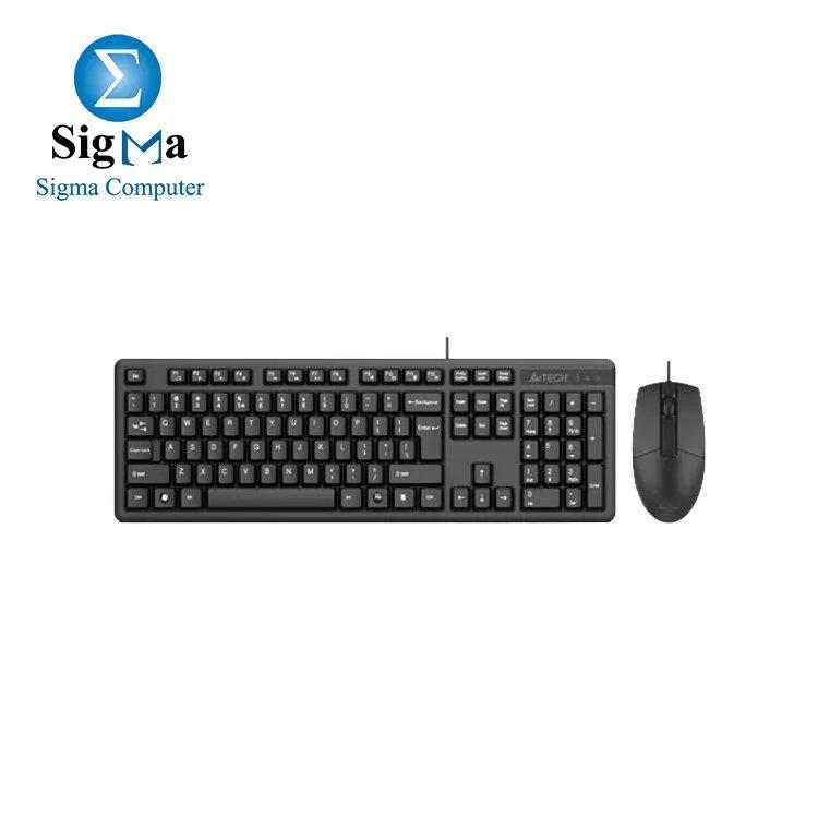 A4tech KK-3330 Office Multimedia FN USB Keyboard + Mouse Combo | Black ...