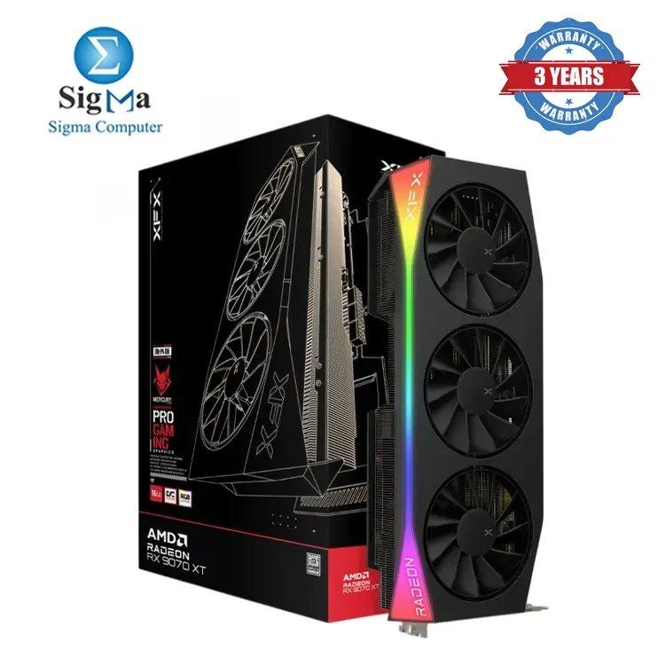 XFX Mercury RX 9070 XT OC – 16GB GDDR6, Boost Clock up to 3100MHz, PCIe ...