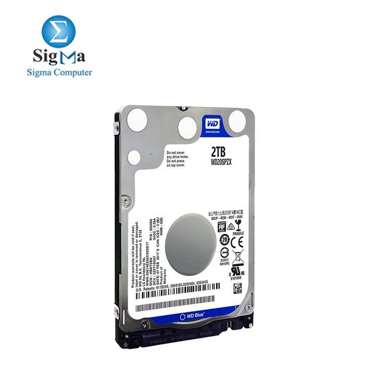 Western Digital Blue 2TB Hard Disk Drive - 5400 RPM SATA 6 Gb s 128MB ...