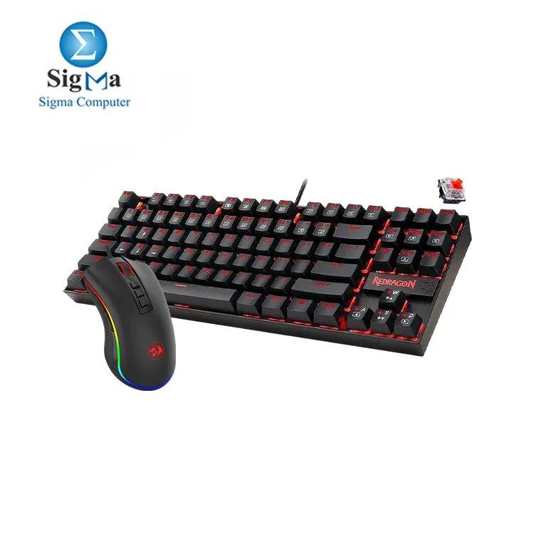 Redragon K552 Mechanical Gaming Keyboard LED RED Backlit Red Switches ...