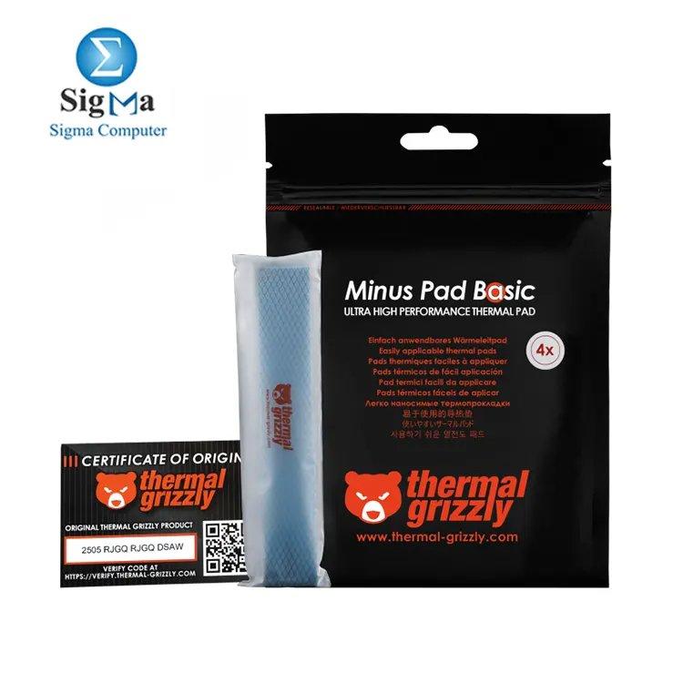 Thermal Grizzly Minus Pad Basic 100x20x1.0mm 4 Pcs Thermal Pad - TG-MP ...