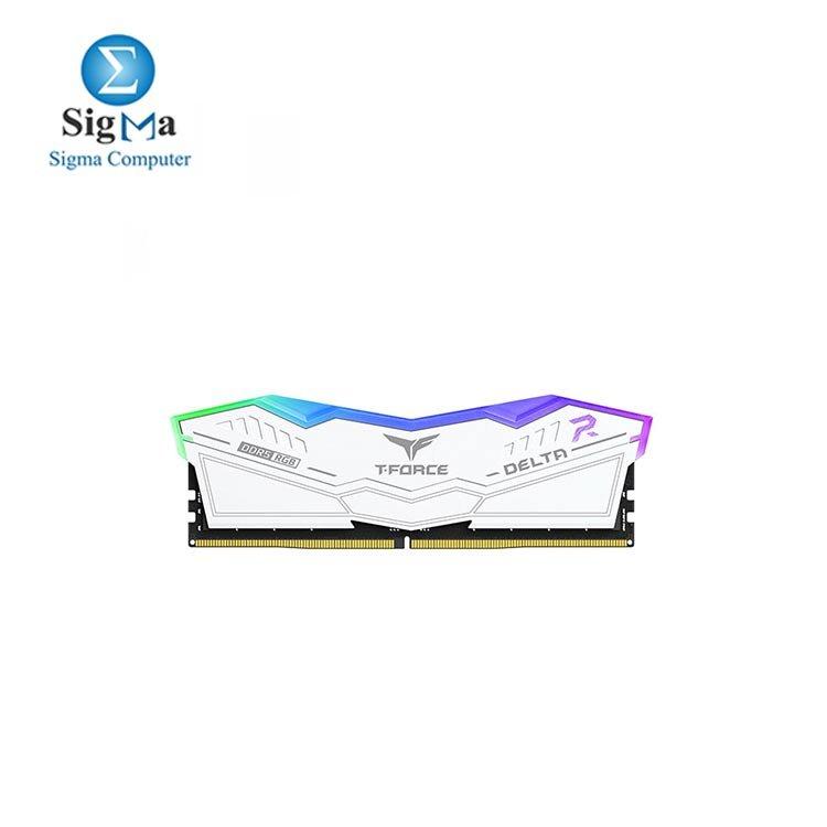 TEAMGROUP 16G T-FORCE DELTA RGB(WT)UD-D5 16GB 5600 DDR5 DESKTOP MEMORY ...