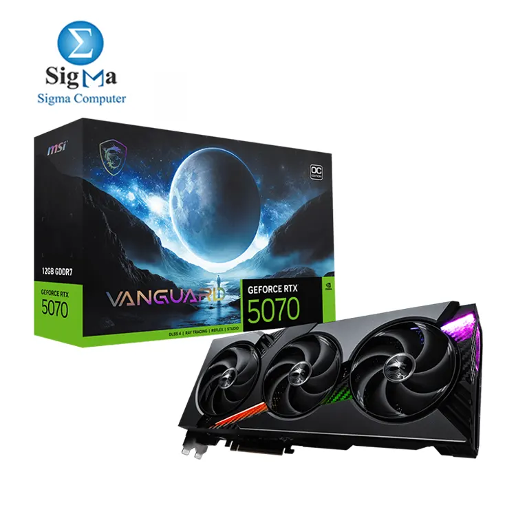MSI GeForce RTX 5070 12G VANGUARD OC - MSI | 39000 EGP | Sigma Computer