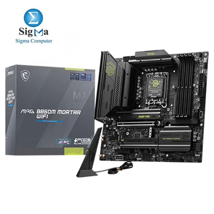 MSI MAG B860M MORTAR WIFI - MSI | 11350 EGP | Sigma Computer