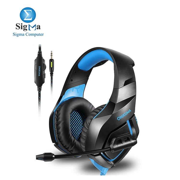ONIKUMA-K1-B Gaming Headset BLUE - ONIKUMA | 350 EGP | Sigma Computer