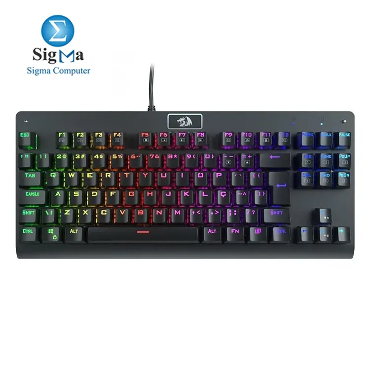 Redragon K568R Dark Avenger Tenkeyless 87‑Key Wired Mechanical Gaming ...