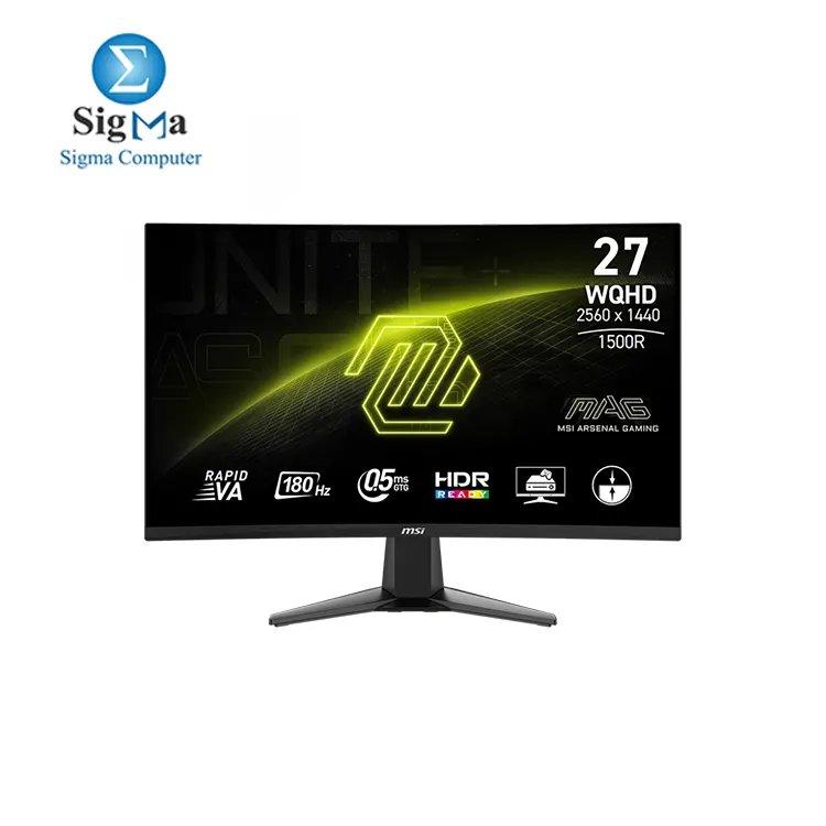 MSI MAG 27CQ6F 27 Inch WQHD Curved Gaming Monitor - 1500R 2560 x 1440 ...
