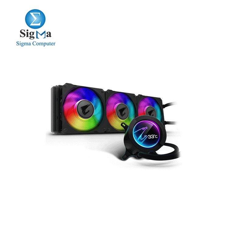 AORUS LIQUID COOLER 360, All-in-one Liquid Cooler with Circular LCD ...