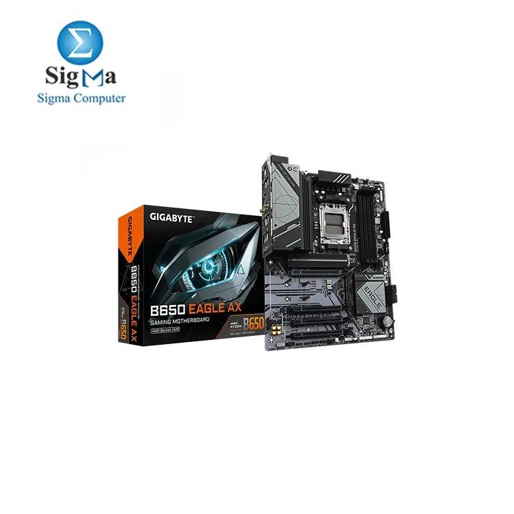 Gigabyte B650 EAGLE AX - Gigabyte | 9700 EGP (7% OFF) | Sigma Computer