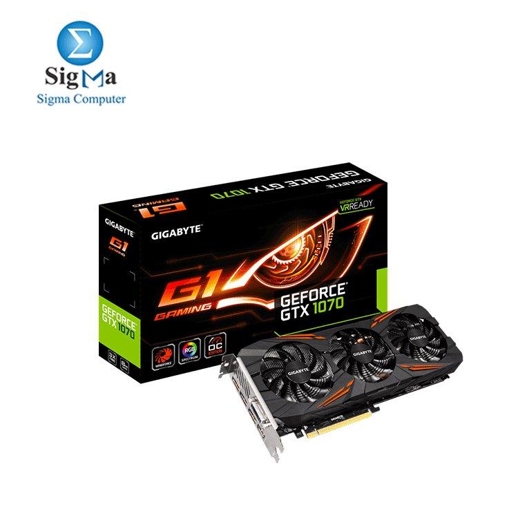 VGA Card GeForce® GTX 1070 G1 Gaming 8G - Gigabyte | 6000 EGP (25% OFF ...