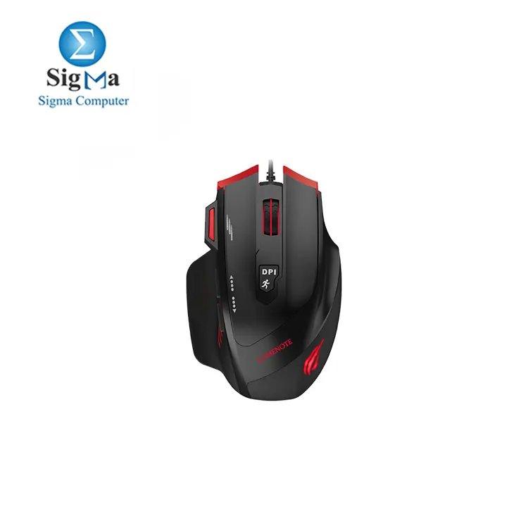 HAVIT MS1005 RGB Gaming Mouse 7 Buttons and Metal Counter Adjustable ...