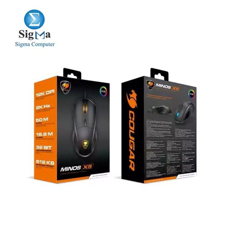 COUGAR Minos X5 Gaming Mouse - Black - COUGAR | 950 EGP (13% OFF ...