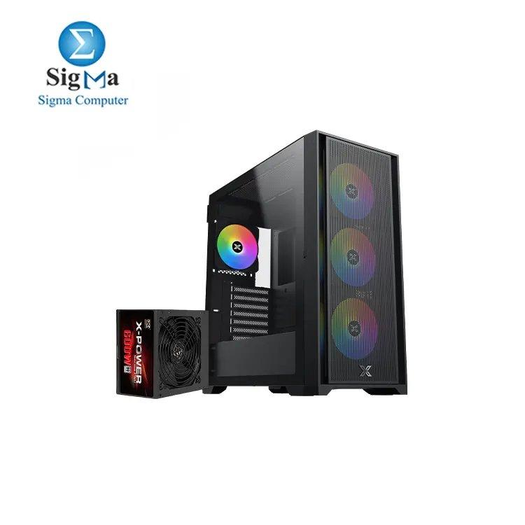XIGMATEK Master X II GAMING SUPER-TOWER CASE ARGB 4 Fans PLUS POWER ...