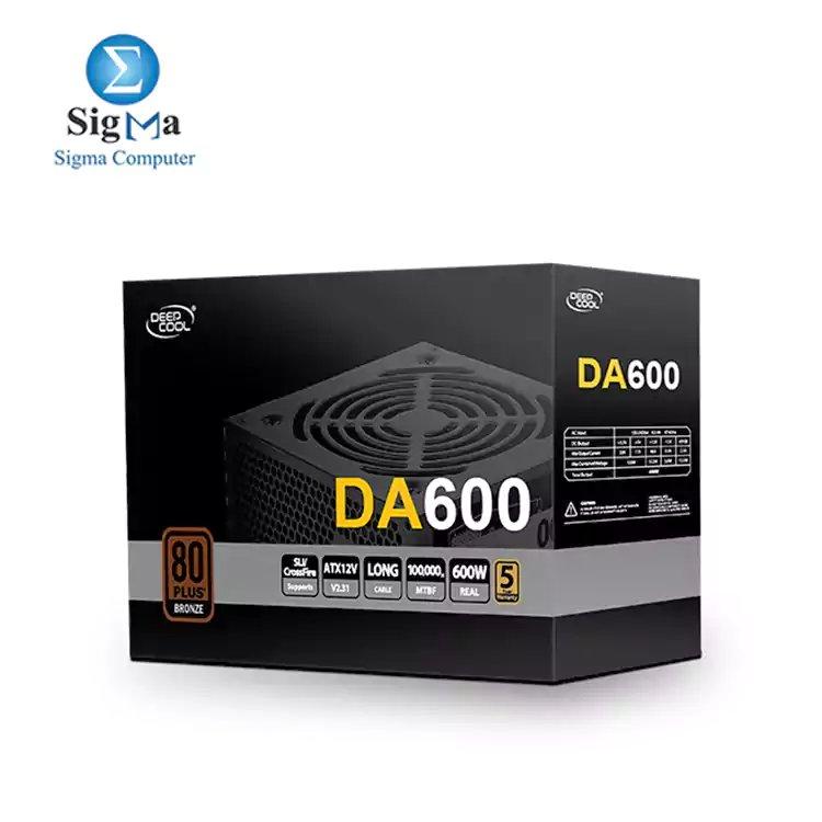 DEEPCOOL DA600 80 Plus Bronze Certified 600W Power Supply - DEEPCOOL ...