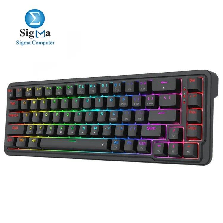 Redragon K709 65% Wired Gasket RGB Gaming Keyboard, 68 Keys Hot-Swap ...