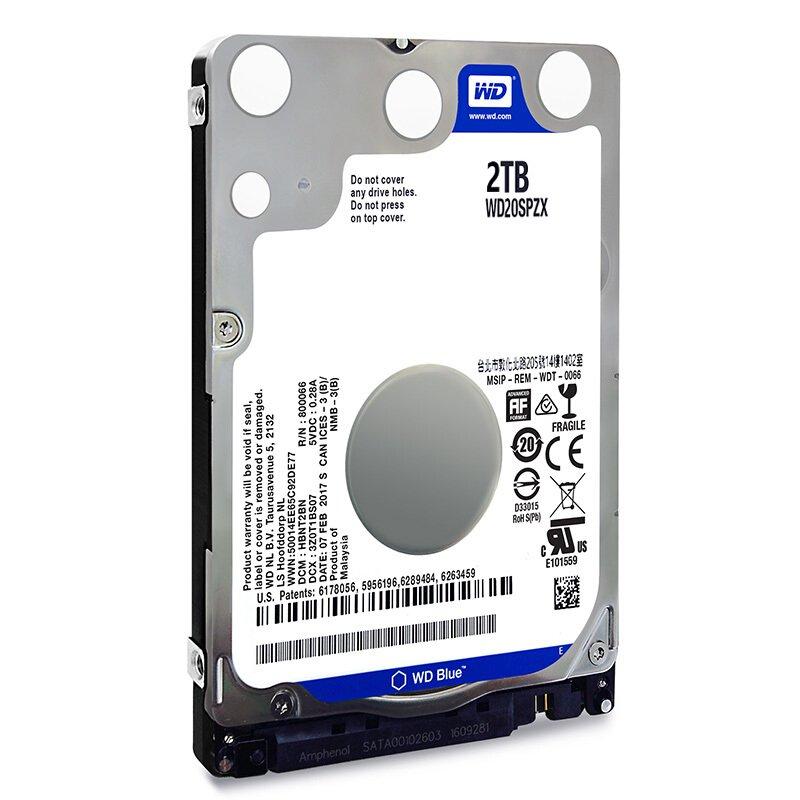WD Blue WD20SPZX 2TB 5400 RPM 128MB Cache SATA 6.0Gb/s 2.5 - Western ...