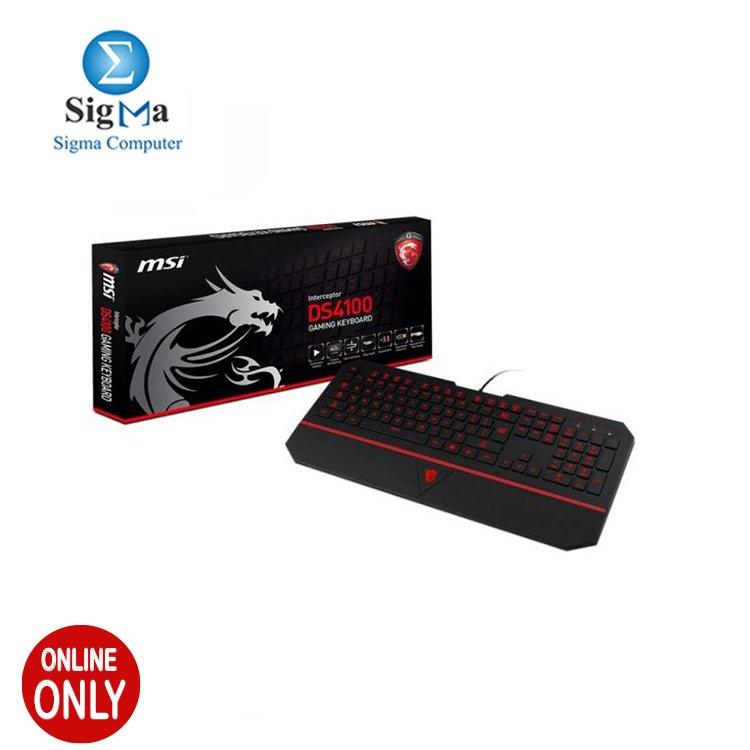 INTERCEPTOR DS4100 GAMING KEYBOARD AR - MSI | 500 EGP (9% OFF) | Sigma ...