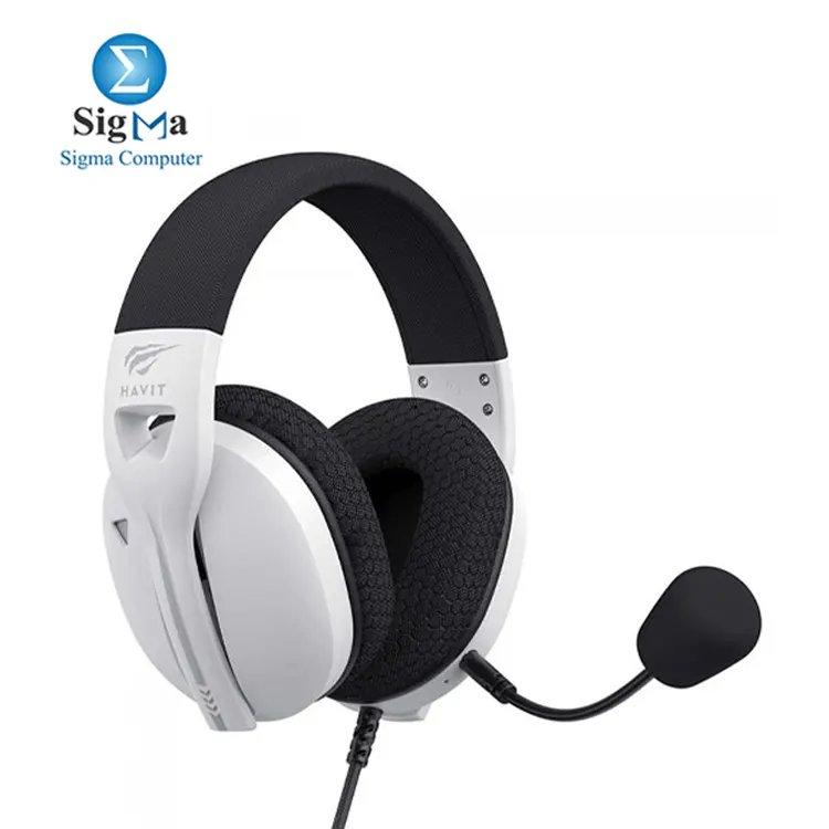 Havit Fuxi-H5D WHITE Gaming Headset offers high-definition stereo sound ...